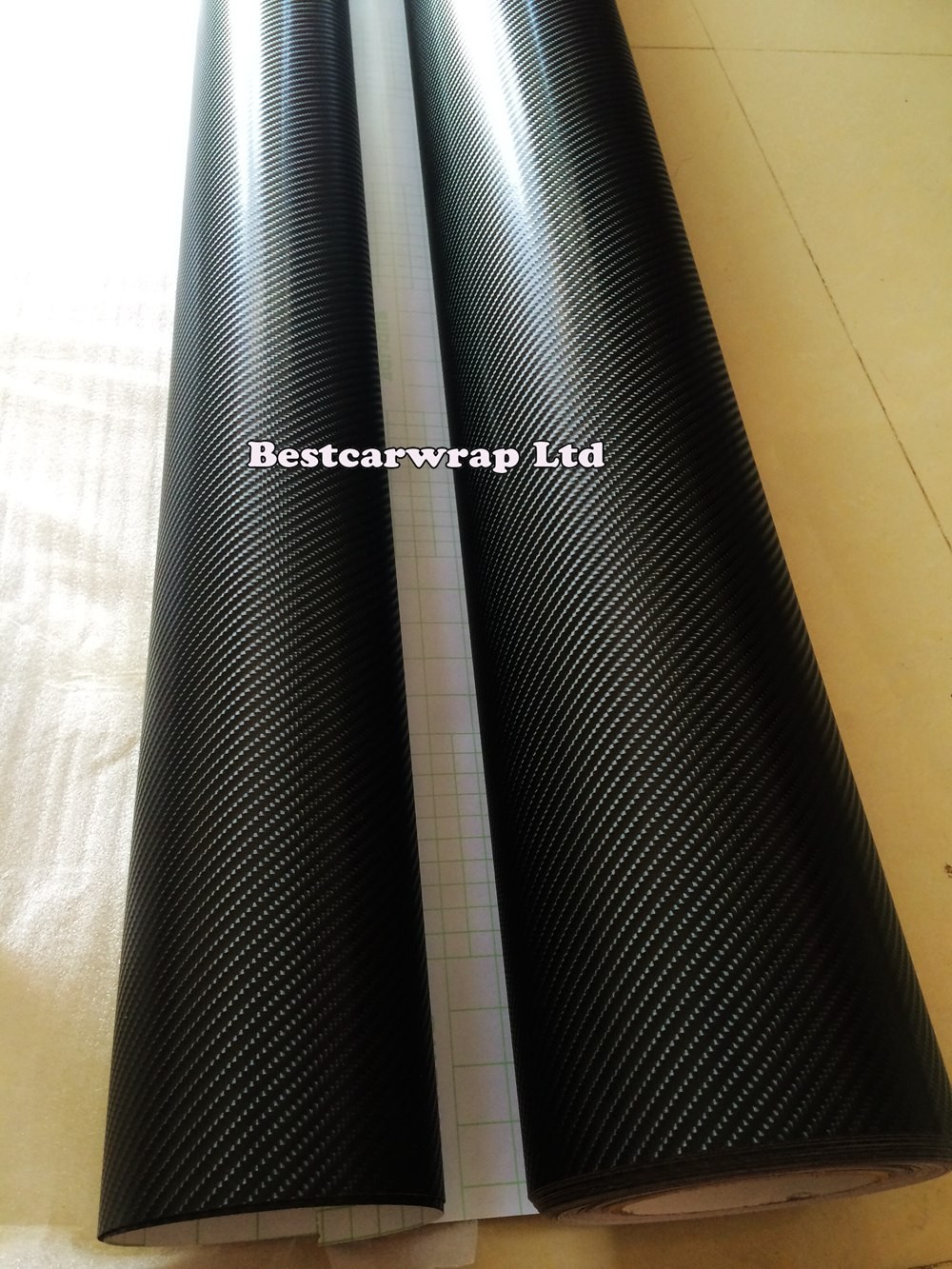 2021 Premium Black 4D Carbon Fiber Vinyl Wrap Like Realistic Carbon Fibre Film For Car Wrap Film ...
