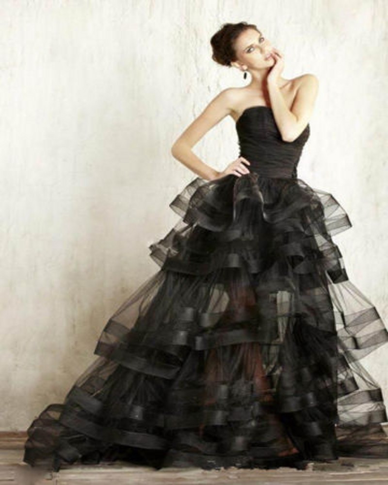 Fashionable Black See Through Long Evening Dress Sexy Off The Shoulder