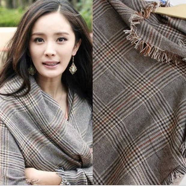 Купить Знаменитости женщин теплое одеяло негабаритных тартан шарф плед проверенных обернуть ...