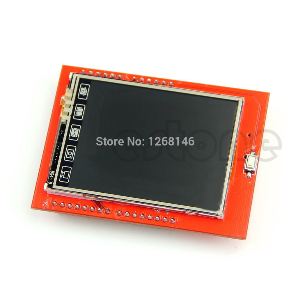Купить коснитесь панели 2 4 Lcd Tft щит Tf модуль чтения микро Sd для Arduino Uno R3 в интернет
