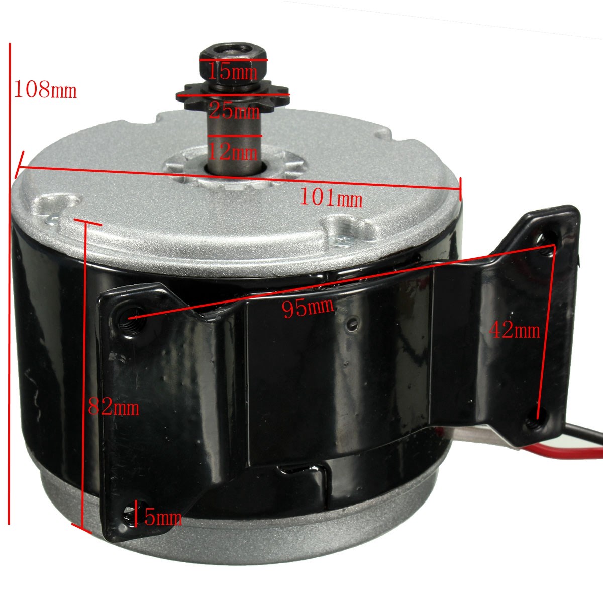 Купить 250W 24v dc 14А электродвигатель кисть для e велосипеде go-kart ...