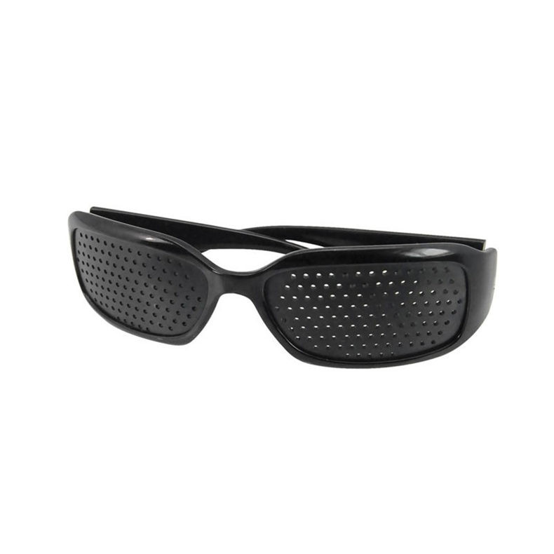 Wholesale Black Pinhole Sunglasses Anti Fatigue Vision Care Pin Hole Microporous Glasses Eye