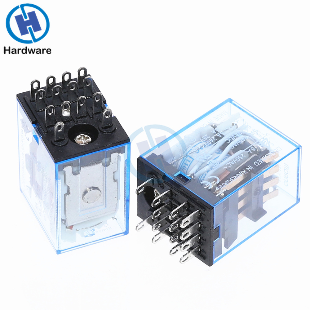 MY4NJ Coil DC12V DC24V AC110V AC220V HH54P 5A 220V Miniature Electromagnetic General Purpose ...