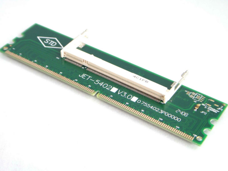New Ddr2 Laptop So Dimm To Desktop Dimm Memory Ram Adapter Ddr2 200pin
