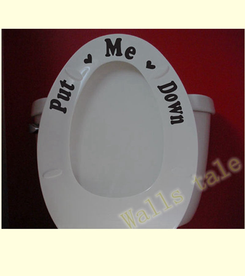 Buy Free Shipping Put Me Down Flush Toilet Seat