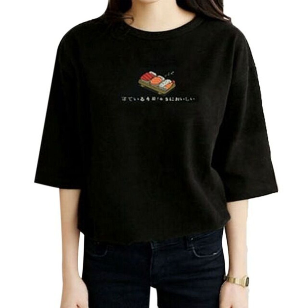 Hot Sale 2016 summer new fashion Japanese sushi cartoon cute printed ... Hot Sale 2016 summer new fashion Japanese sushi cartoon cute printed ...