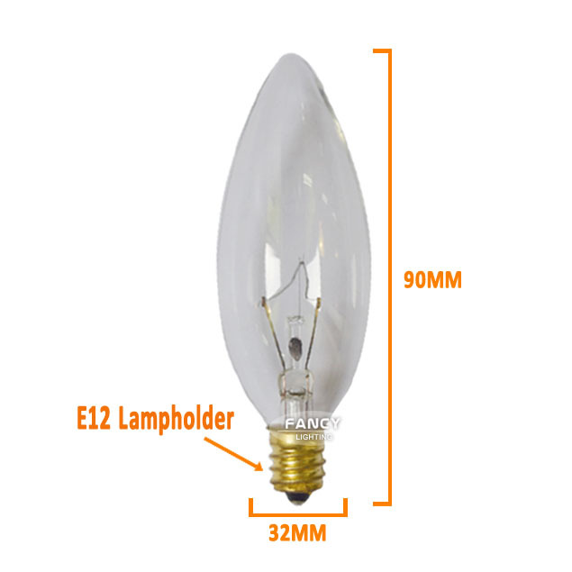 Купить Винтаж Эдисон лампы лампа накаливания лампы c32 e12 120v 40w ...