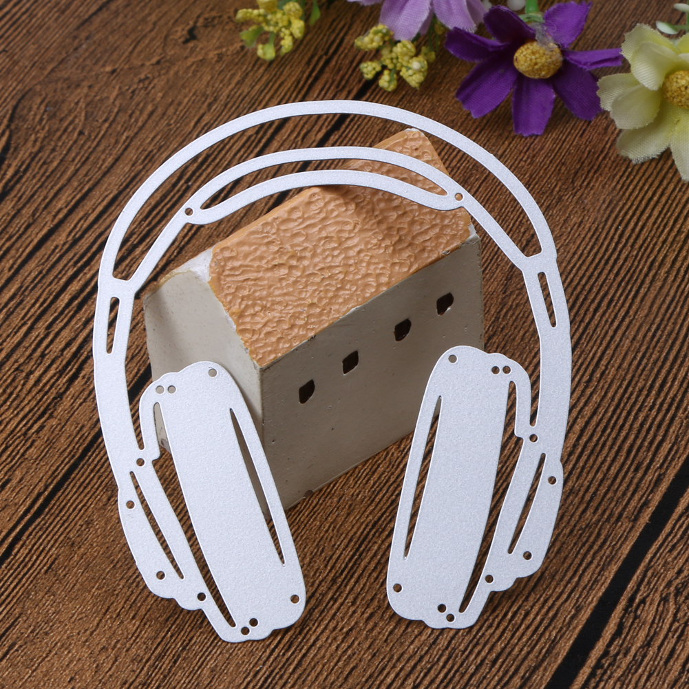 2020 Headset Metal Cutting Dies Stencils Diy Scrapbooking Album Decorative Embossing Folder Suit