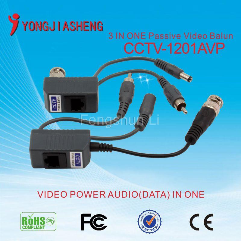 Купить CCTV камеры пассивный видео балун аудио приемопередатчик bnc utp ...