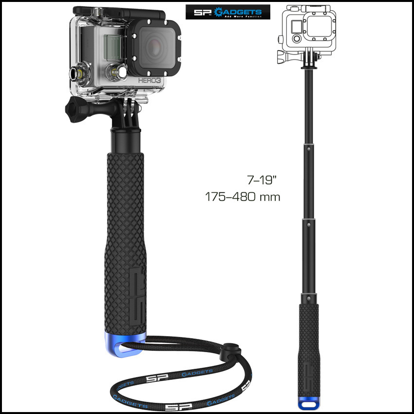 GP214 Gopro Aluminum Extendable Pole Telescoping Handheld Monopod with ...