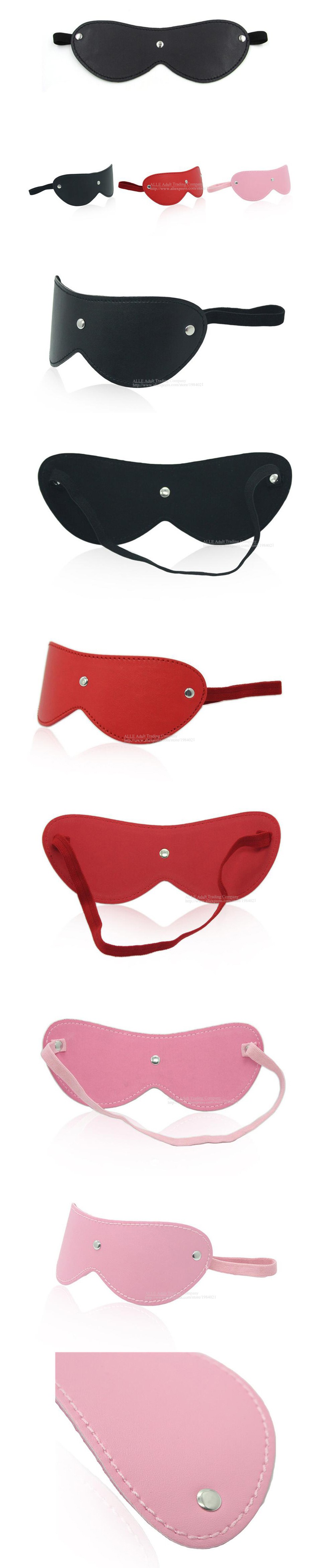 Sex Products Leather Blindfold Sexy Eye Mask Blindfold Sexy Eye Fetish Mask Restraints Party Eye