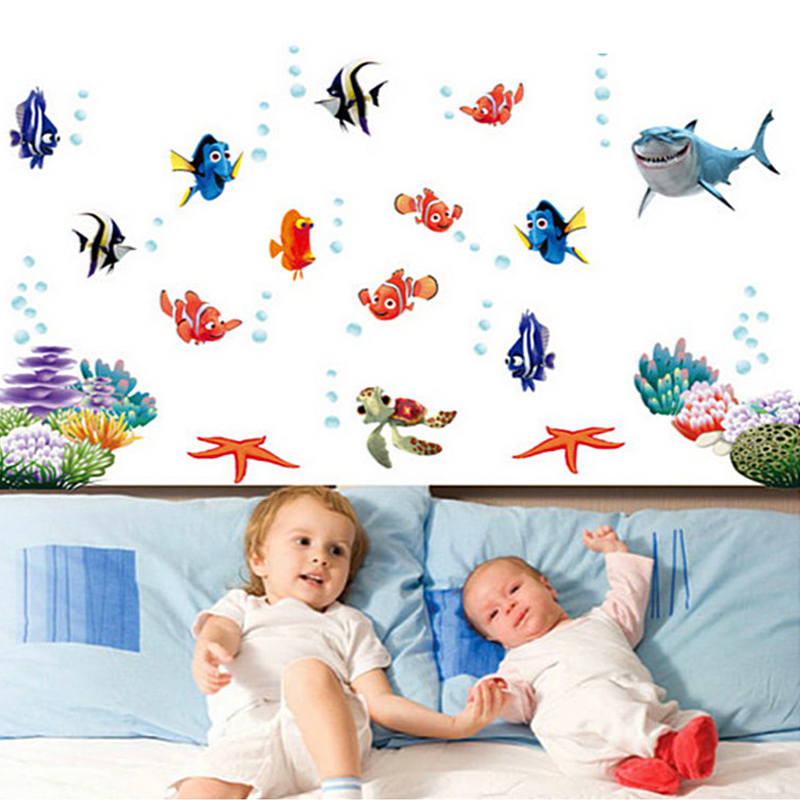 Купить в поисках Немо в море акула рыба 3d мультфильм водонепроницаемый ...