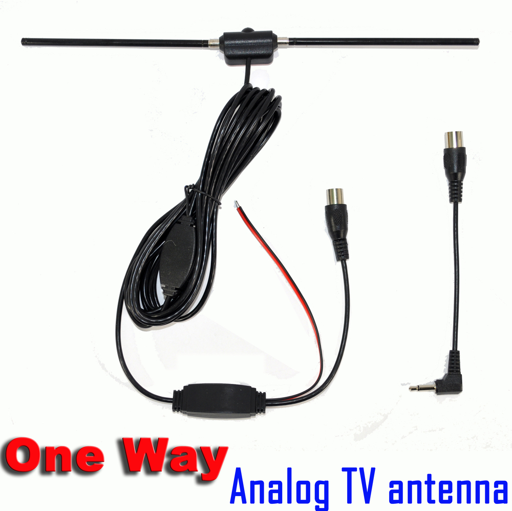 One Way Car Analog Aerial Antenna With Amplifier For Car Dvd Tv Good