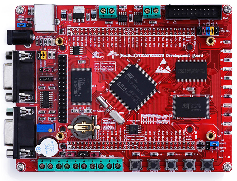 Red Bull STM32F103ZET6 Development Board ,512K flash,64K RAM ,512K SRAM ... Red Bull STM32F103ZET6 Development Board ,512K flash,64K RAM ,512K SRAM ...