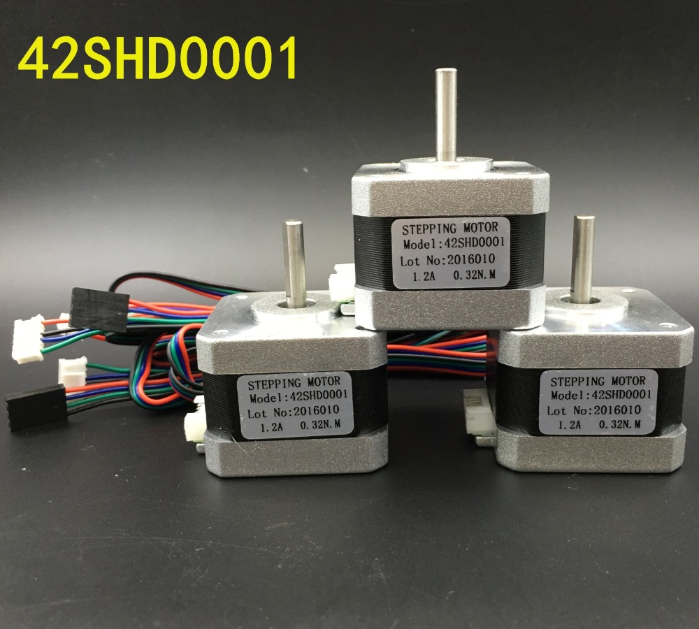 Купить Разное nema 17 stepper motor bipolar 4 leads 34mm 12v 1.2 a 26ncm36.8oz.in 3d printer ...