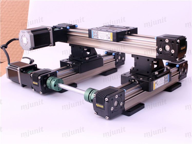 Longmen type linear slide XYZ multi axis linear module 60 servo motor platform working table on ...