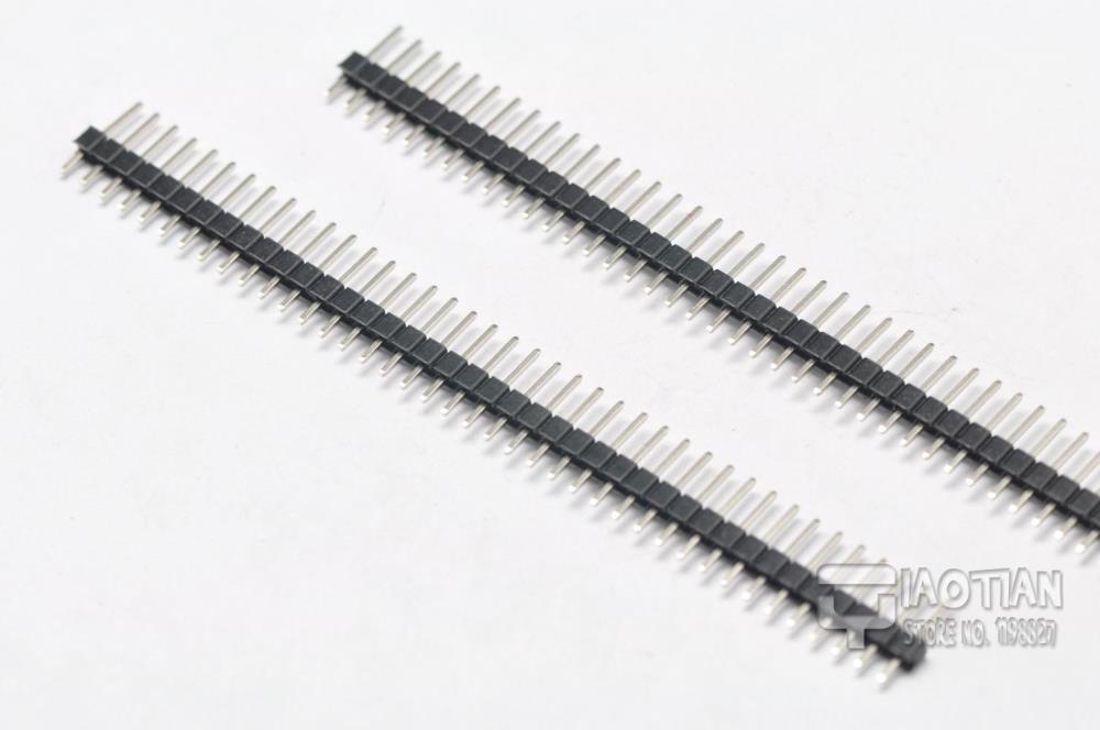 Купить 1 x 40 pin 2,54 мм однорядные прямой мужской разъем разъем 1 * ...