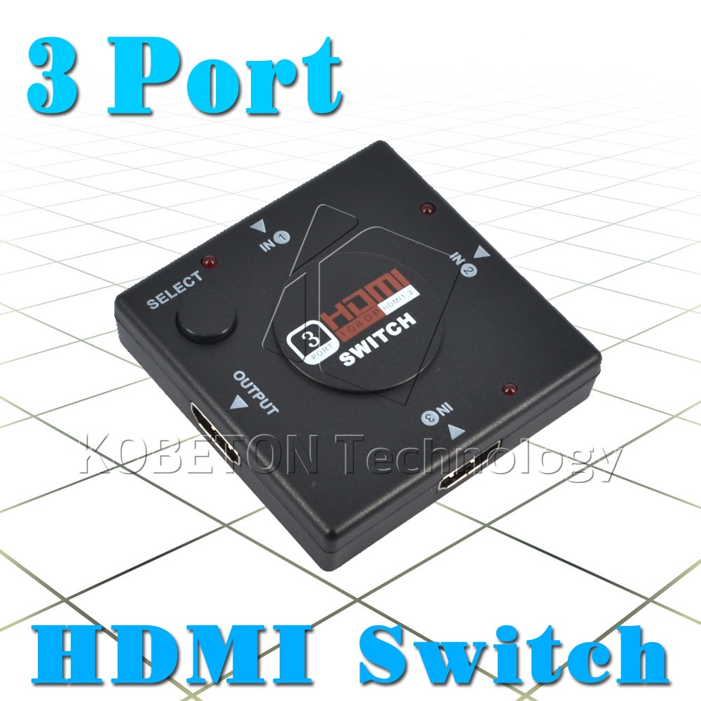 Купить Мини v1.4 3 порта hdmi переключатель переключатель hdmi сплиттер ...