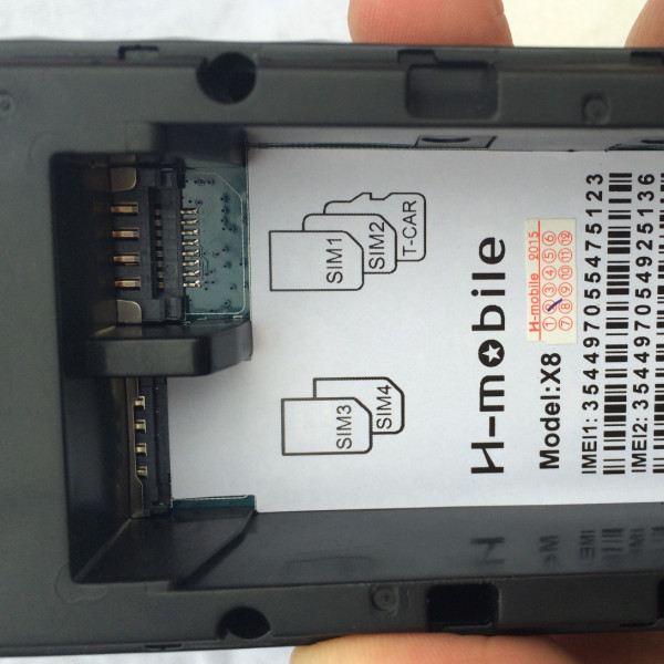 Купить 2015 новых четырехъядерных sim карты quad ожидания 4 sim карты fm x 8 мобильный телефон ...