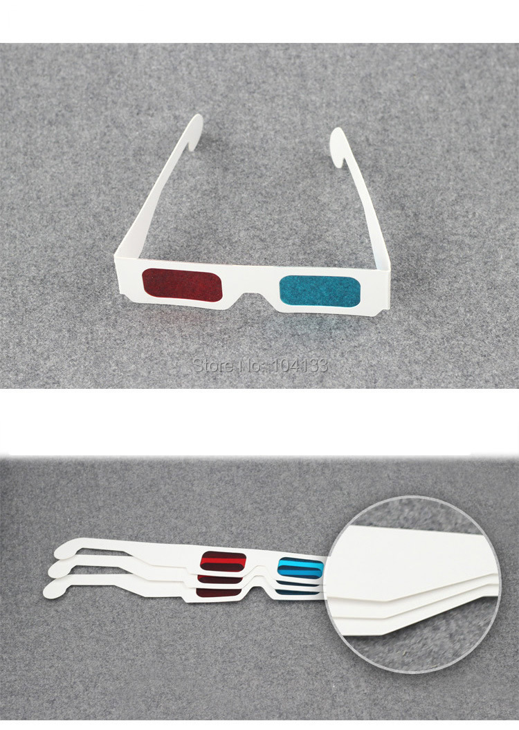 Bulk Order Universal Paper Anaglyph 3d Glasses Paper 3d Glasses View Anaglyph Red Cyan Redblue