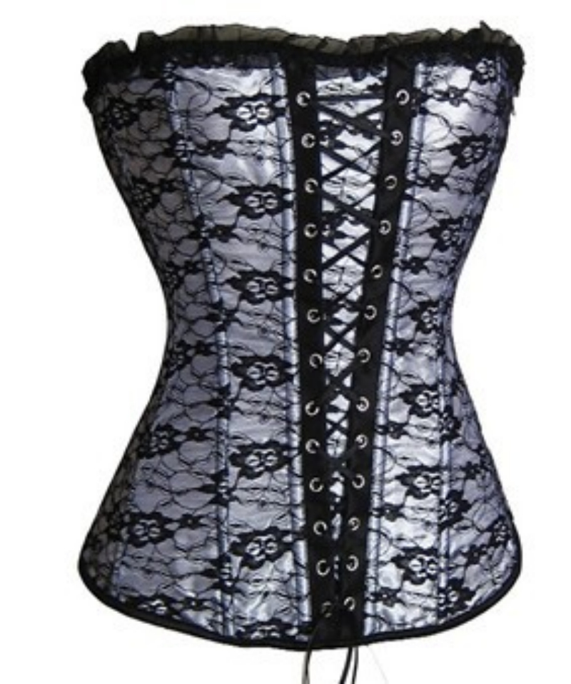 Women Sexy Black Lace Up Steel Boned Corset 2064 Sexy Corset Women Bone Black Lace Bustier