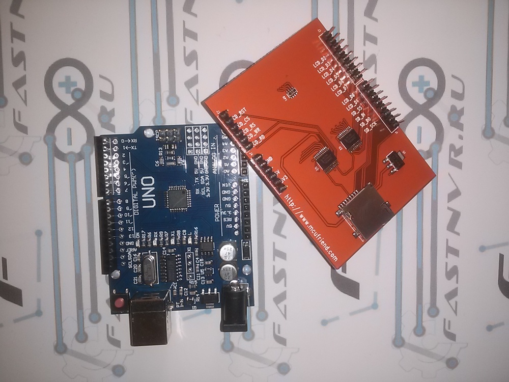 Купить УНО Mega328p R3 для Arduino 24 дюймовый Tft сенсорный ЖК